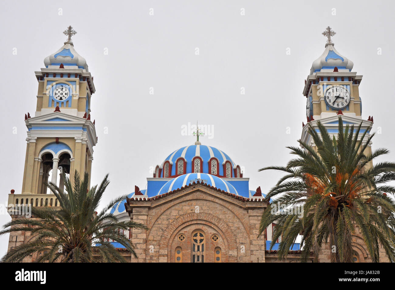 greek church on samos Stock Photo - Alamy