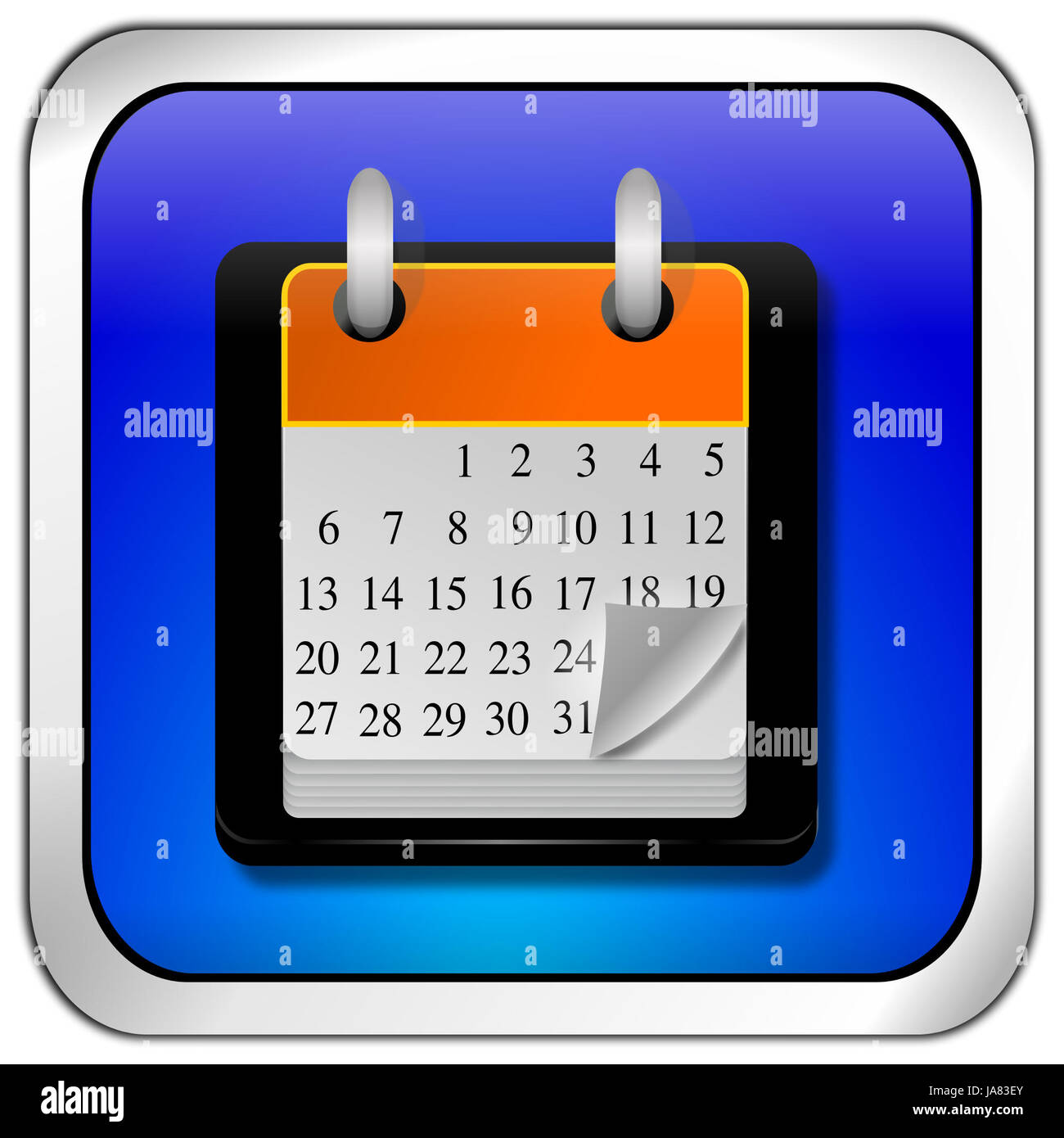 Blue daily planner illustration hi-res stock photography and images - Alamy
