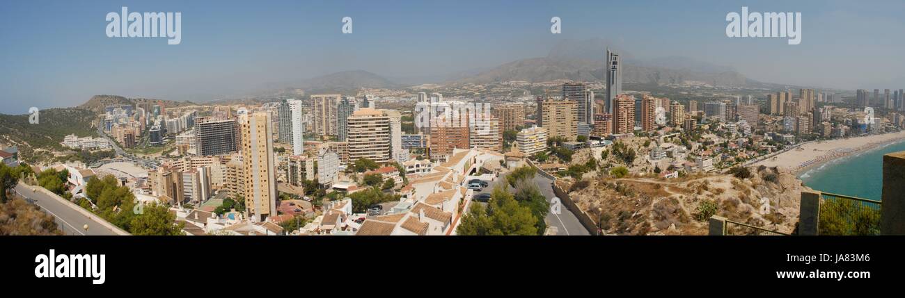 spain, coast, skyline, hispanic, spanish, blue, humans, human beings ...
