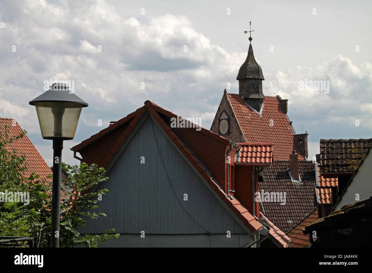 tower, roofs, spire, middle ages, tower, city, town, germany, german ...