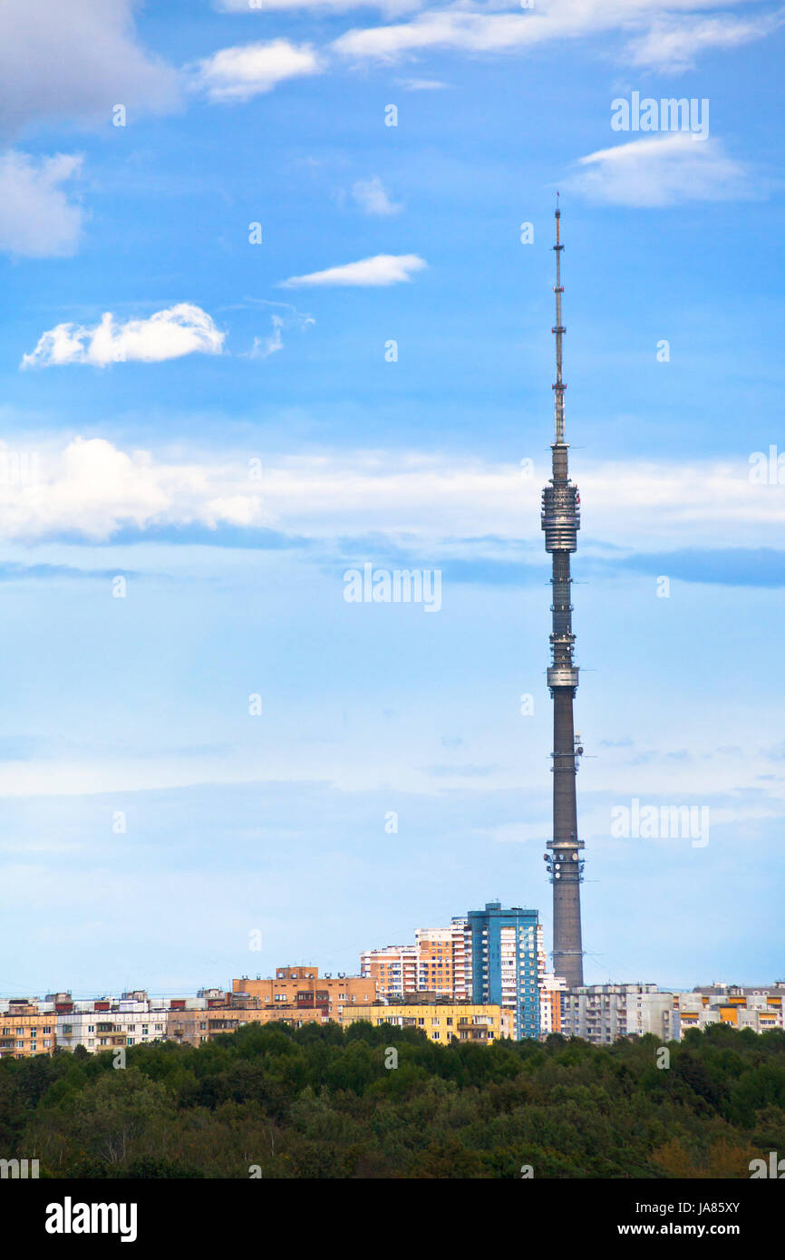 blue autumn sky with white clouds under Moscow Stock Photo - Alamy