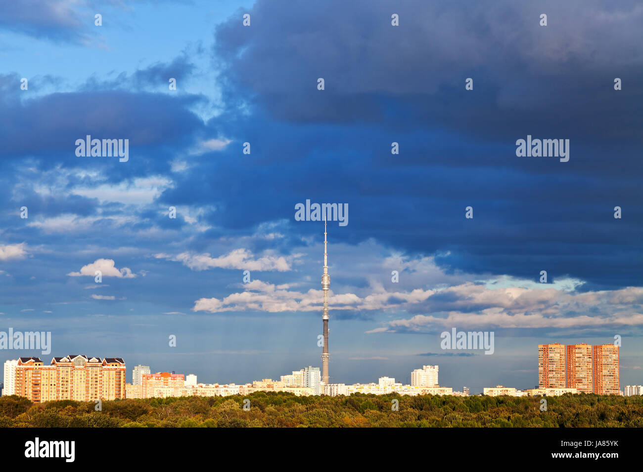 blue, house, building, tower, city, town, horizon, park, sunset, cloud ...