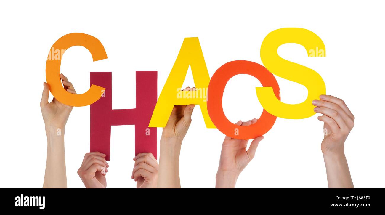 Many Hands Holding a Colorful Chaos, Isolated Stock Photo - Alamy