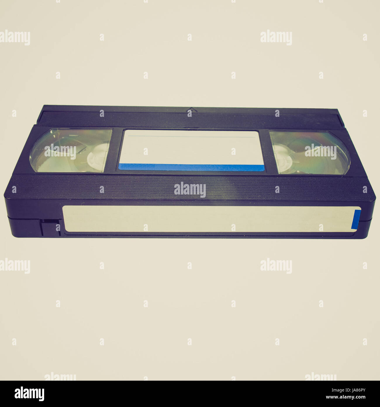 Vintage looking Vintage VHS tape cassette for video recording Stock ...