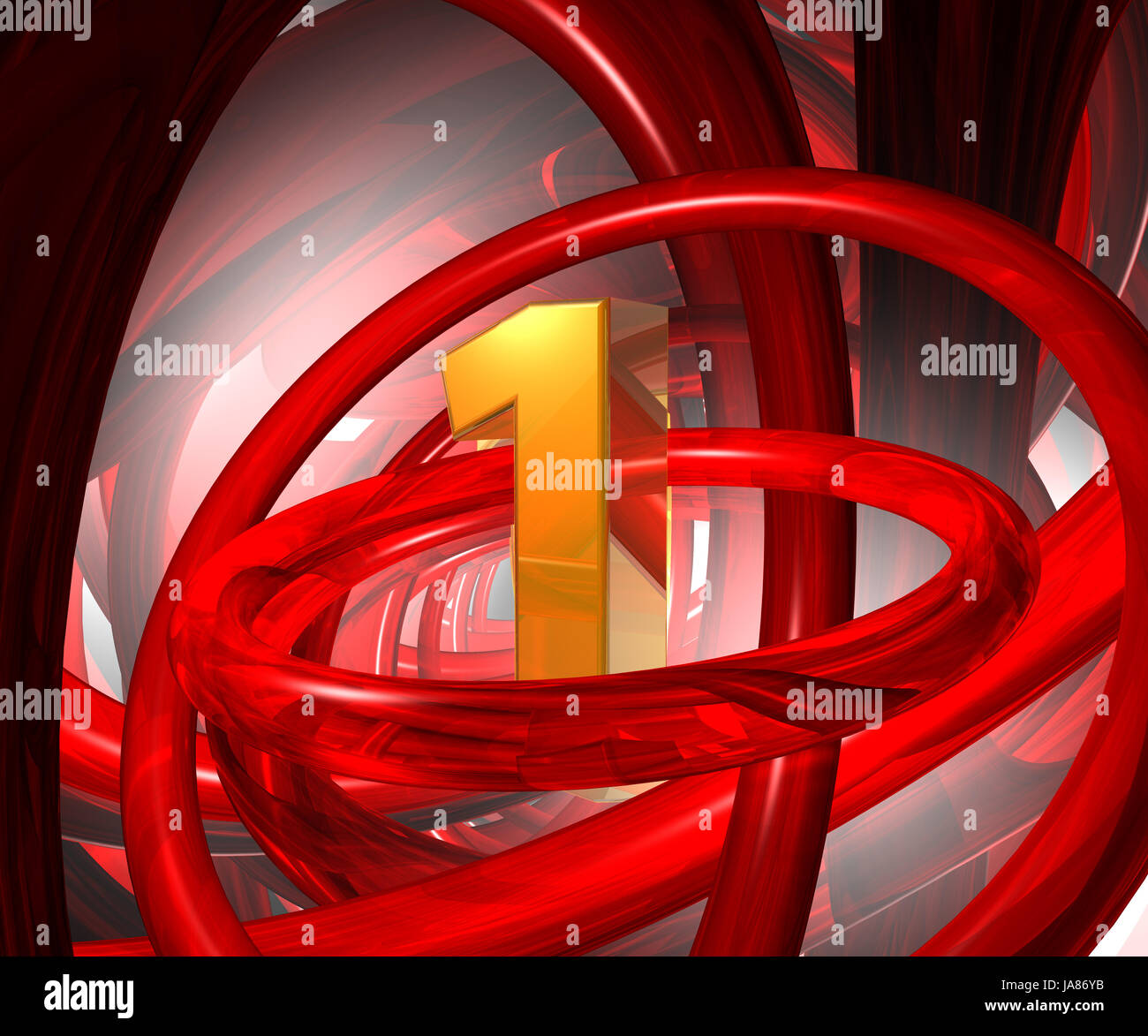 golden, metal, reflection, one, number, chromic, mirroring, golden ...