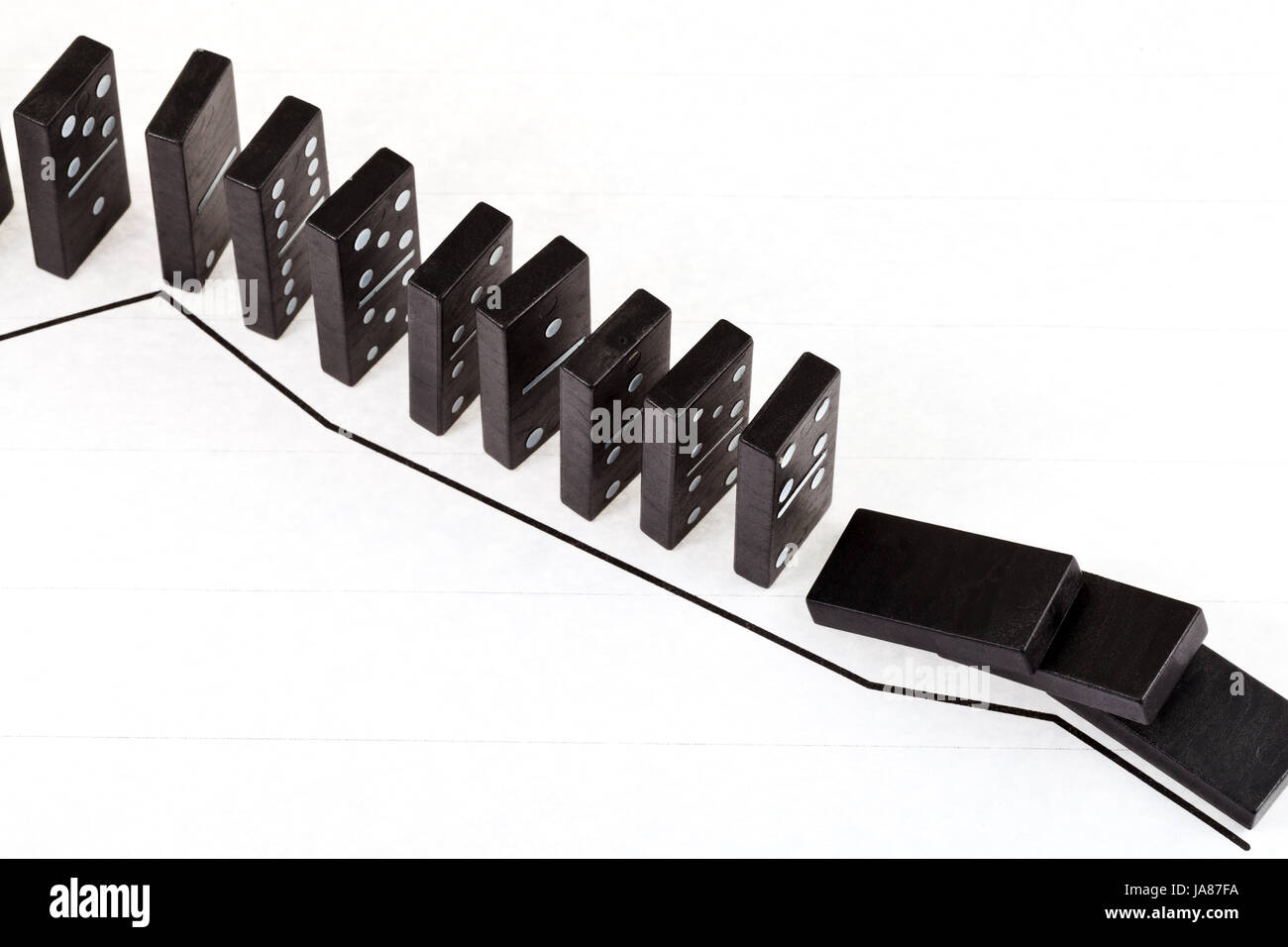 Interdependence chain diagram Cut Out Stock Images & Pictures - Alamy