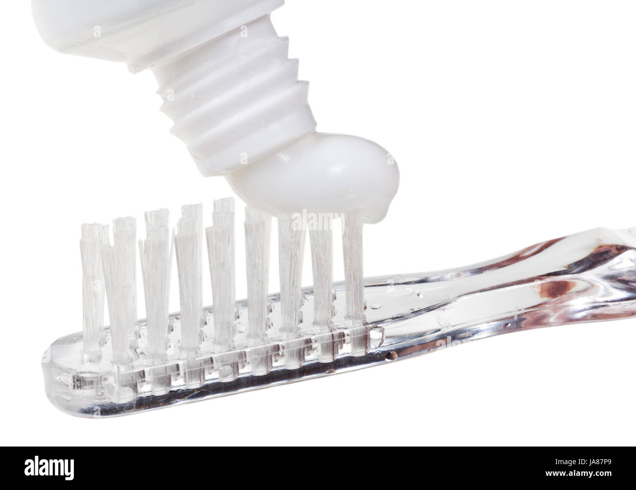 Squeezing toothpaste Cut Out Stock Images & Pictures - Alamy