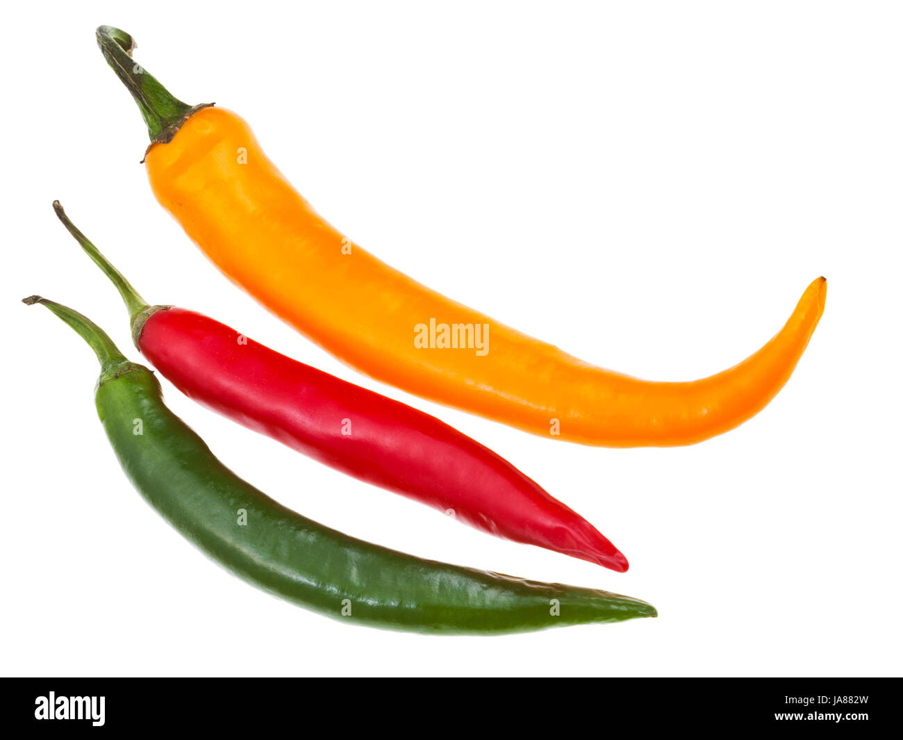 pepper, green, hot, chile, three, spicy, pod, chili pepper, chilli ...