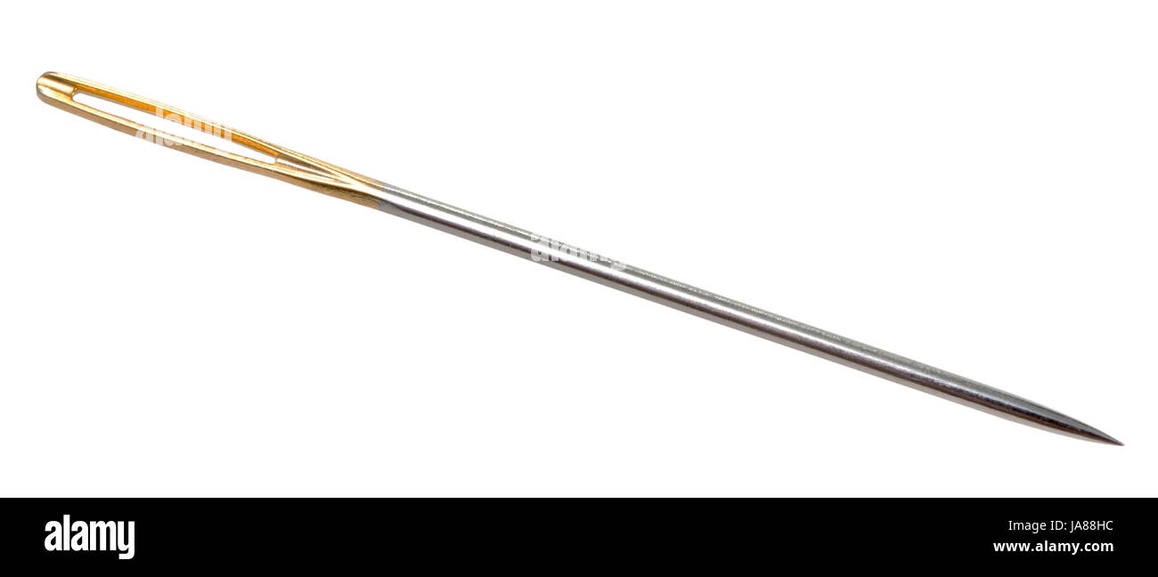 steel needle isolated on white Stock Photo - Alamy