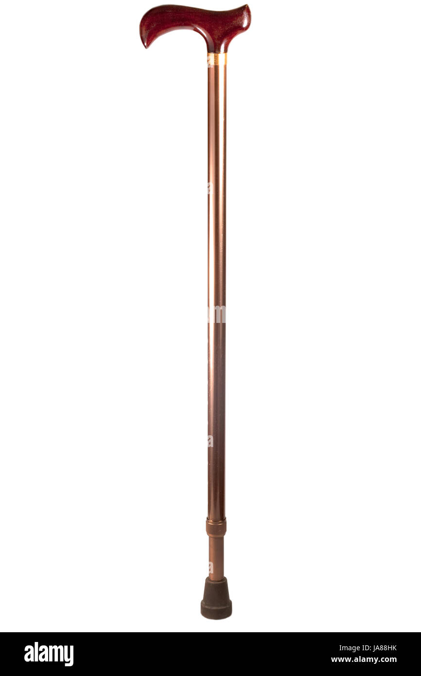 walking stick isolated on white Stock Photo - Alamy
