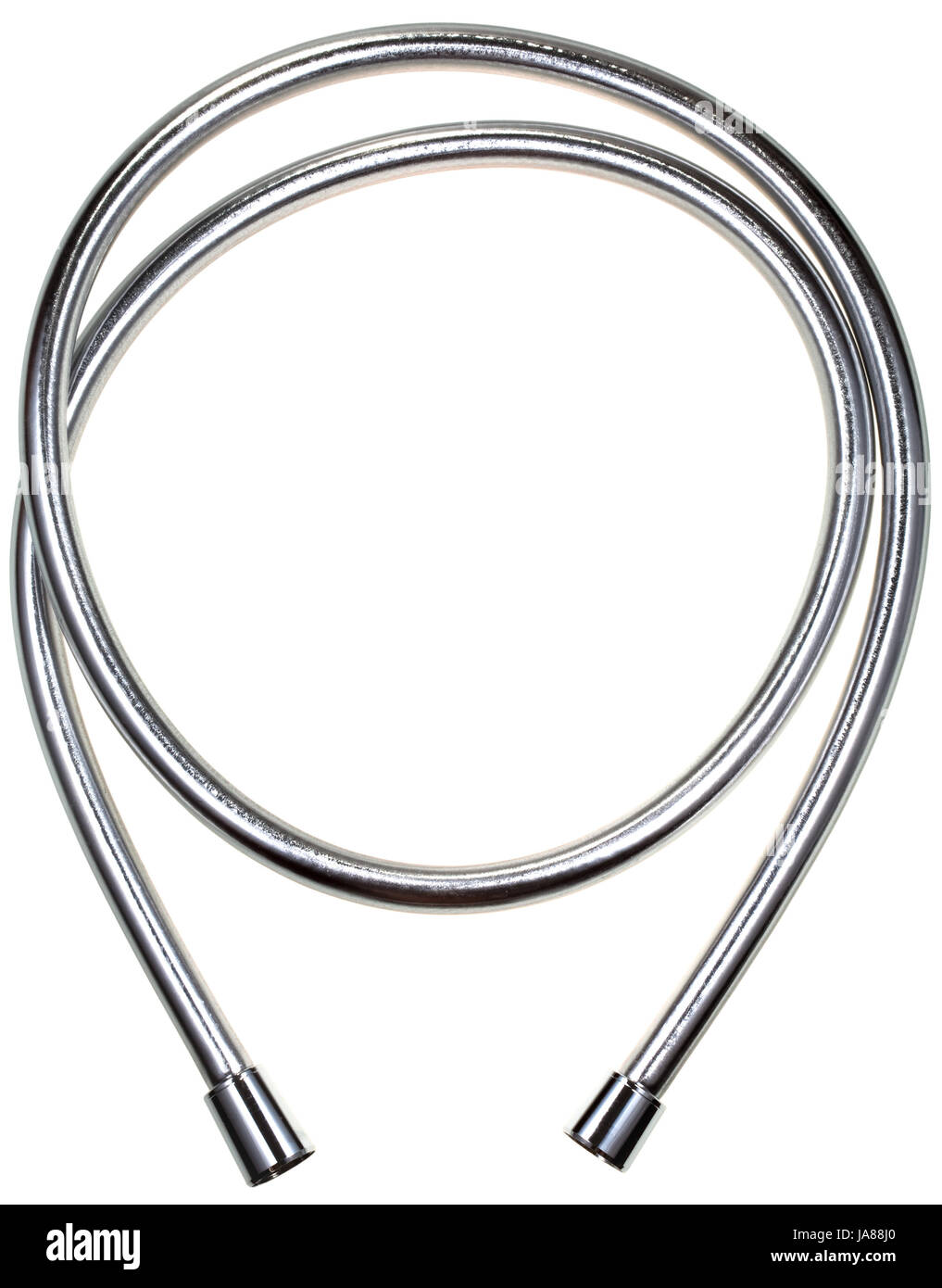 isolated, closeup, engineering, tube, hose, sanitary, coil, flexible ...