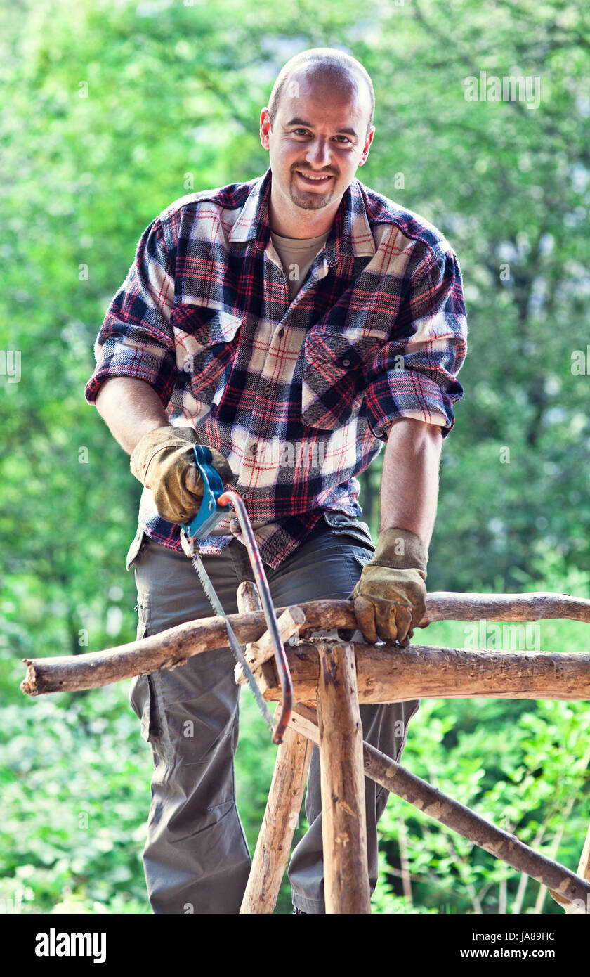tool, tree, industry, wood, trunk, male, masculine, face, portrait ...