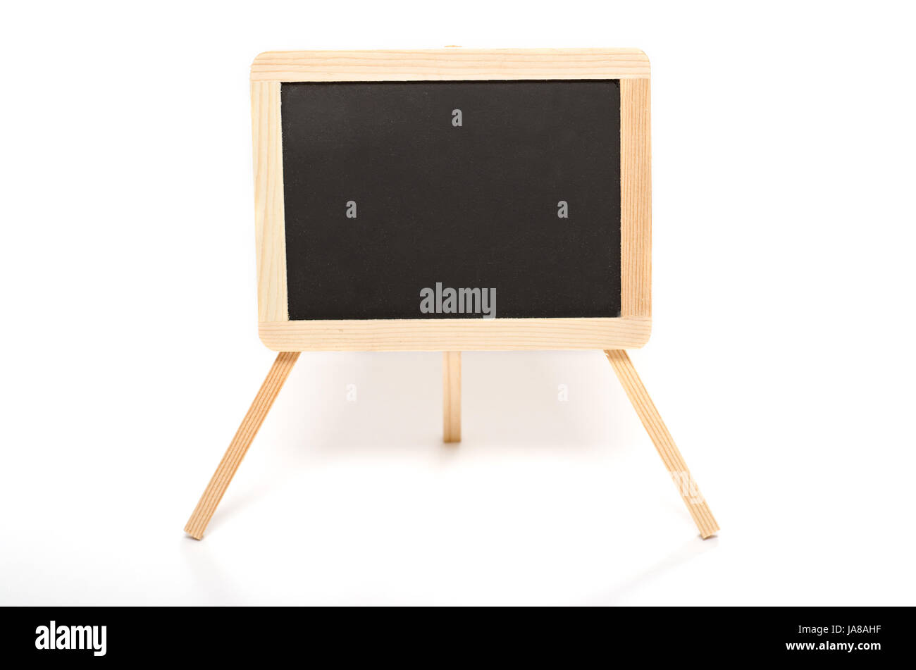 black blackboard with wooden frame Stock Photo - Alamy