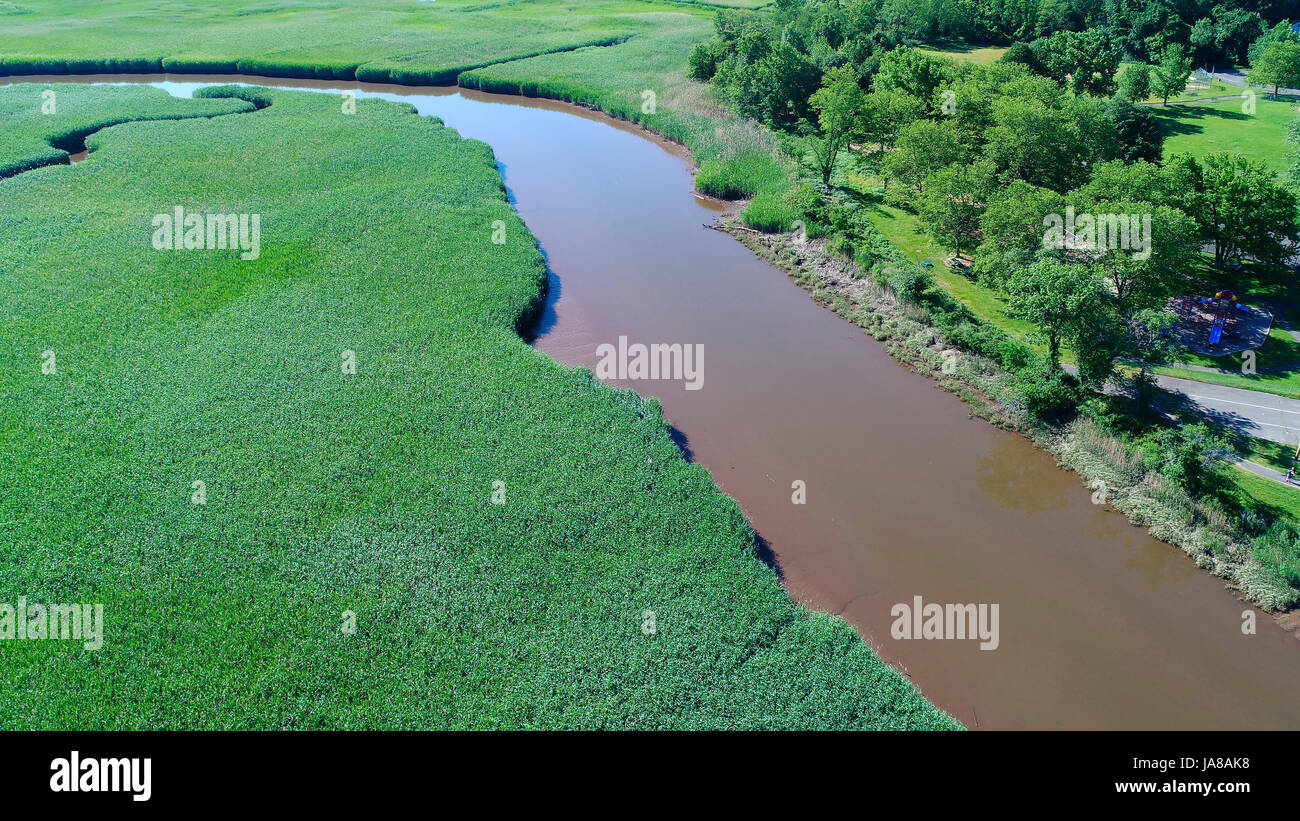 Salt marsh aerial hi-res stock photography and images - Alamy