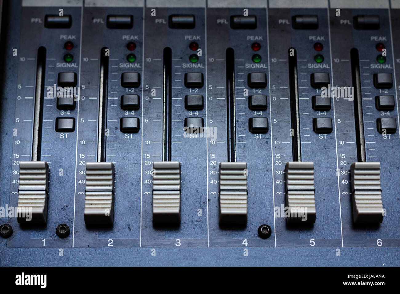 blue, controller, board, desk, concert, music, sound, closeup, green ...