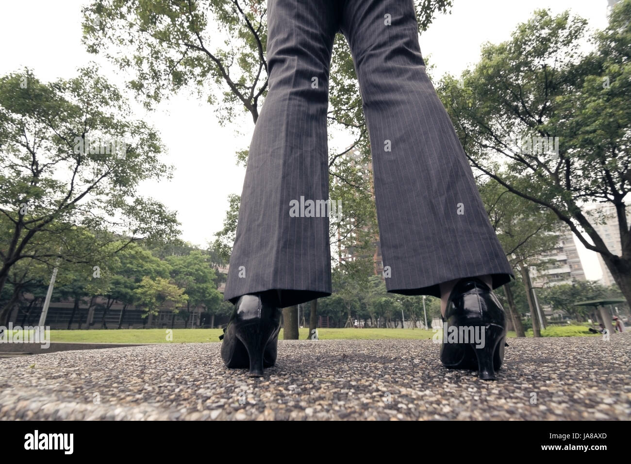 woman, buildings, single, lady, female, park, future, person, foot ...