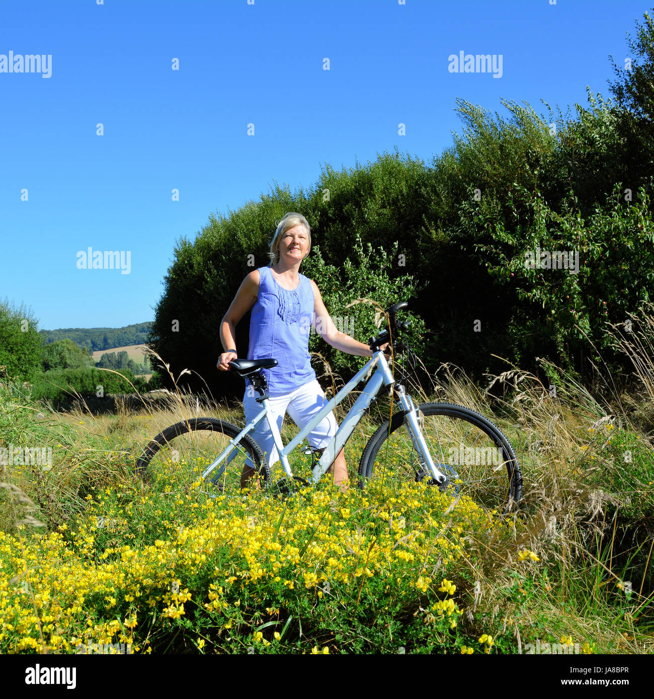 woman, motion, postponement, moving, movement, wheel, active, bike ...