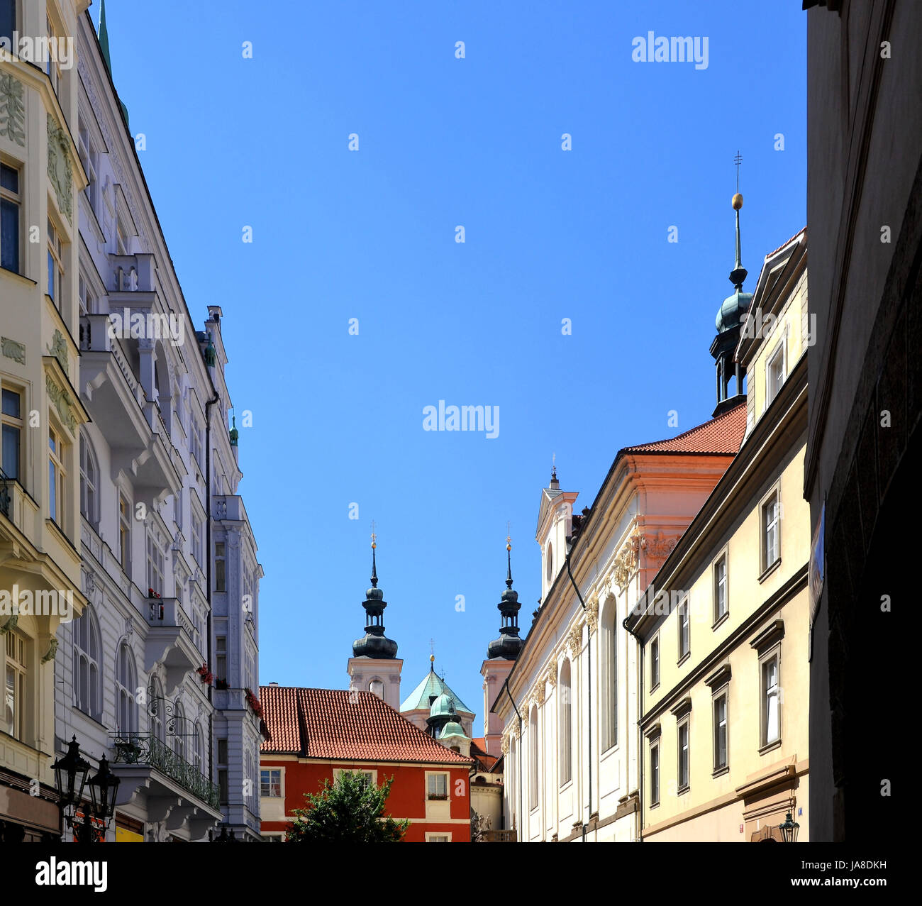 houses, city, town, old town, prague, towers, style of construction ...