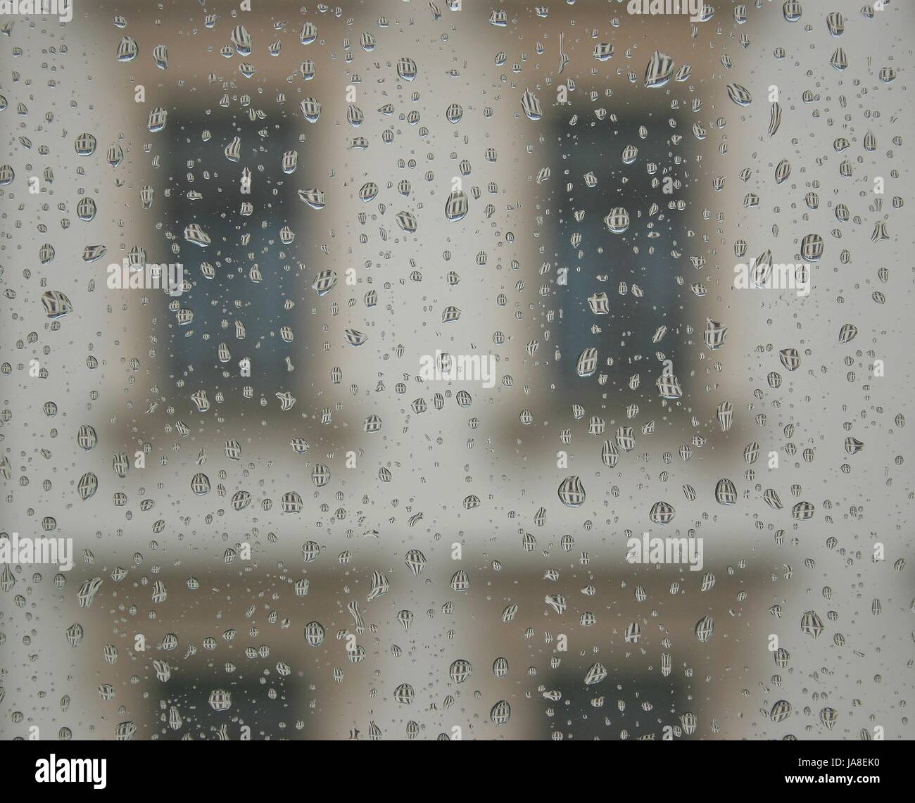 rainy day (drop reflection Stock Photo - Alamy