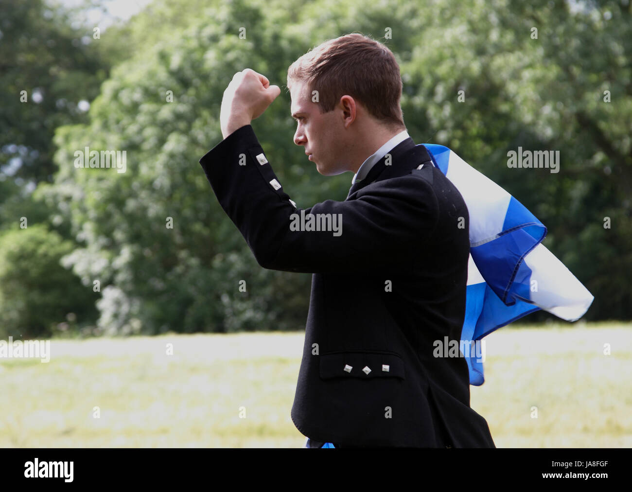 blue, male, masculine, flag, jacket, blazer, scottish, young, younger ...