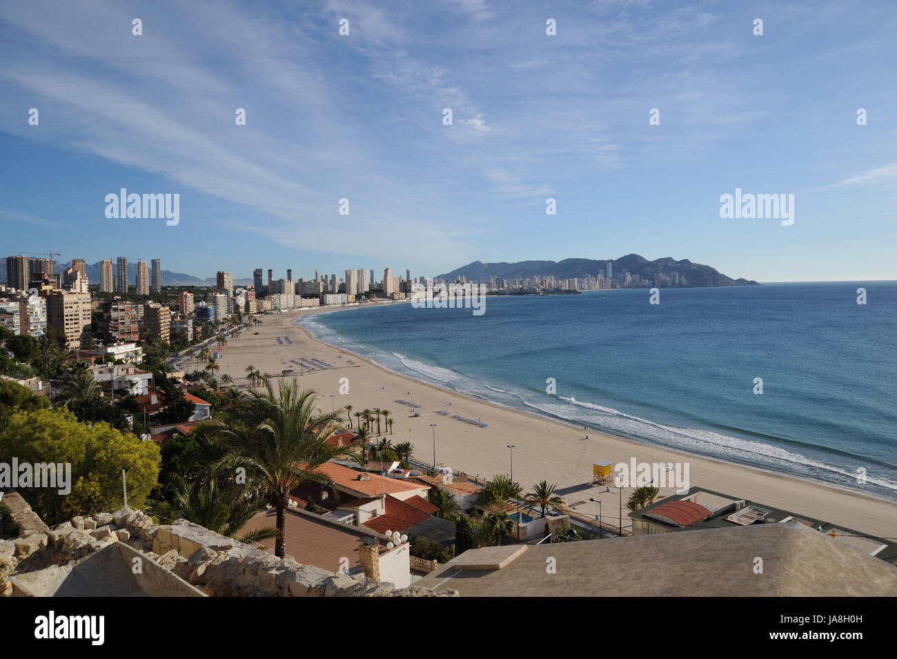 spain, coast, skyline, hispanic, spanish, blue, humans, human beings ...