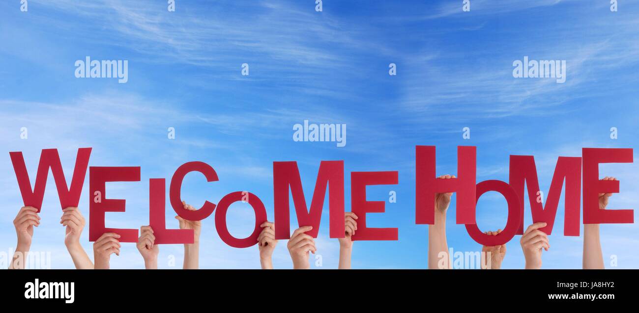 Group hands holding word welcome sky hi-res stock photography and ... Group hands holding word welcome sky hi-res stock photography and ...