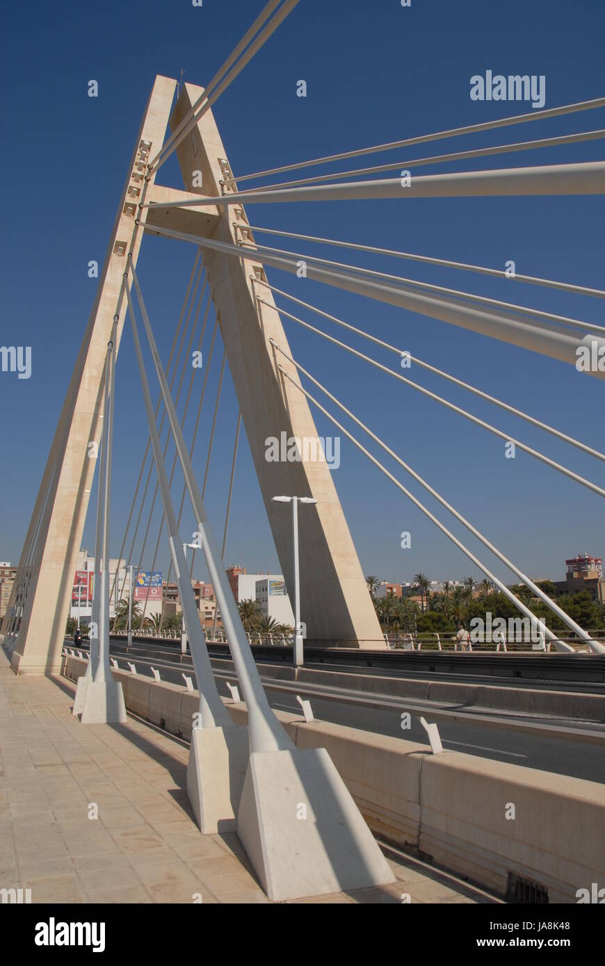spain - cable-stayed bridge Stock Photo - Alamy