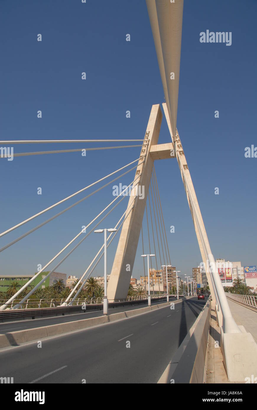 spain - cable-stayed bridge Stock Photo - Alamy
