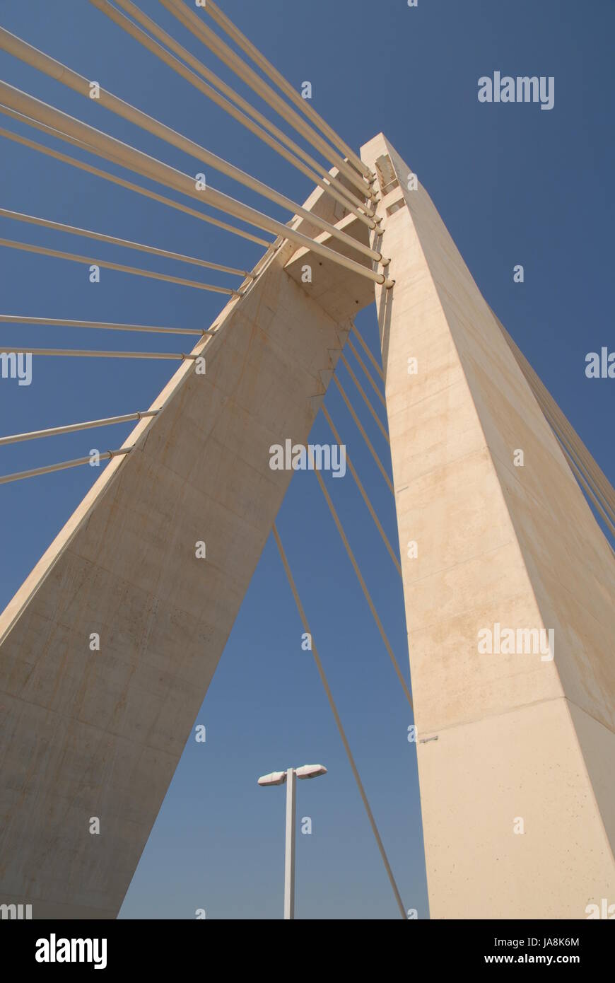 spain - cable-stayed bridge Stock Photo - Alamy