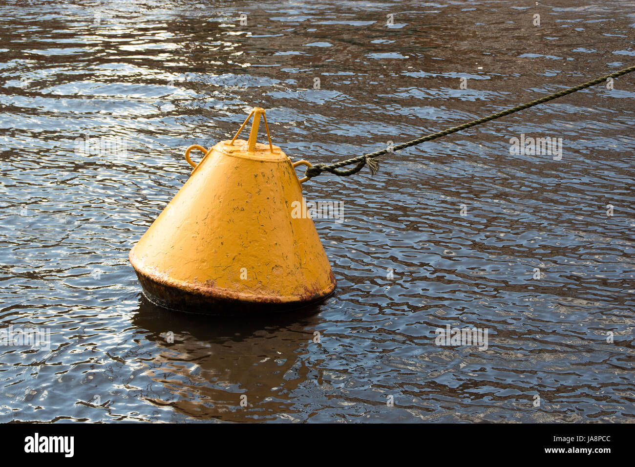 navigation, dew, buoy, salt water, sea, ocean, water, yellow, rope ...