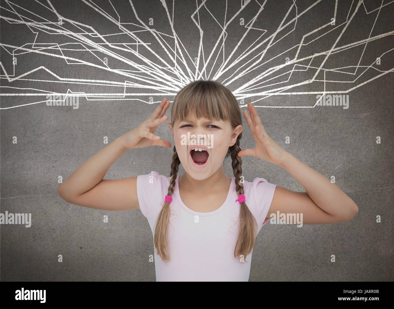 Furious child screaming hi-res stock photography and images - Alamy