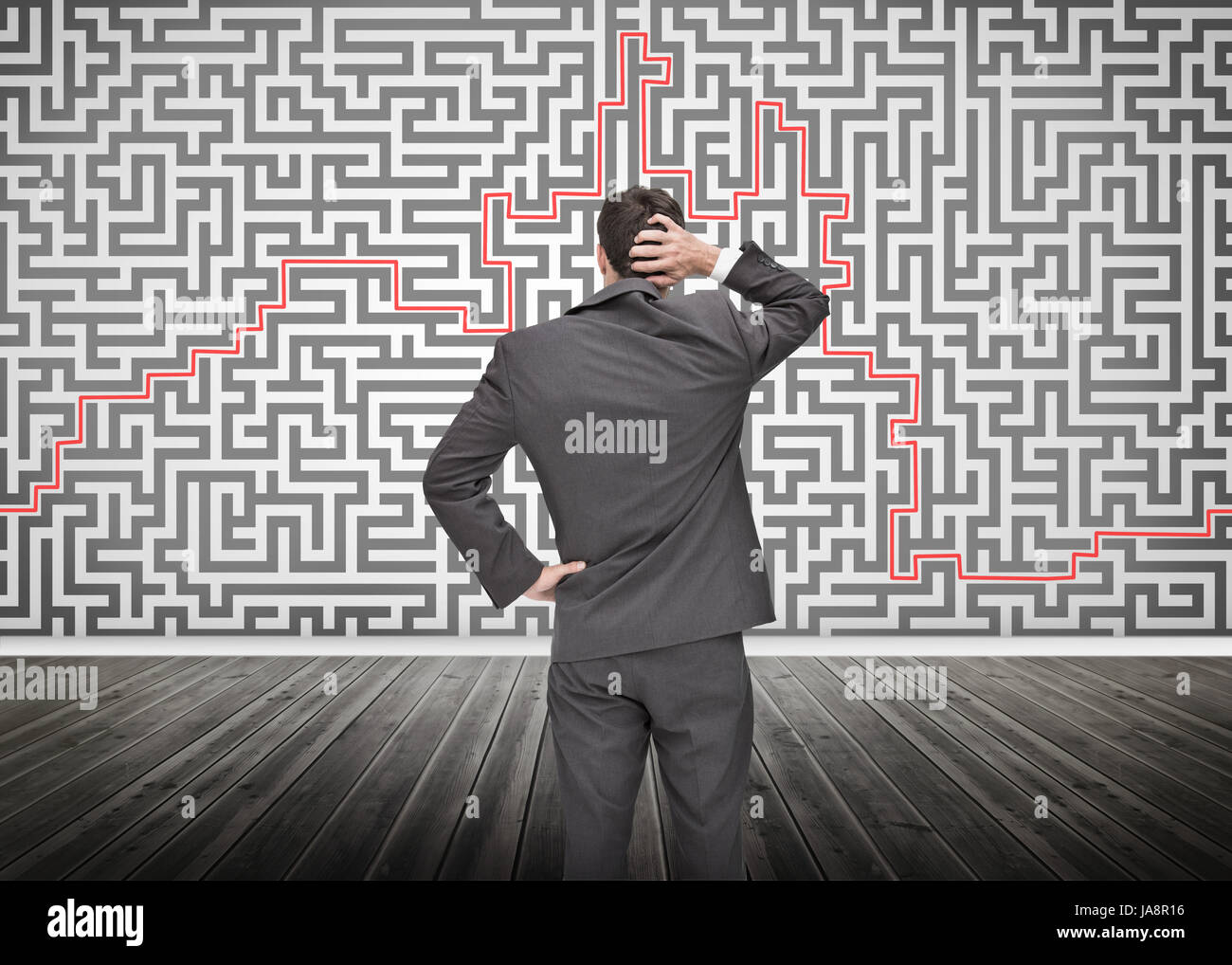Looking puzzled at a board hi-res stock photography and images - Alamy