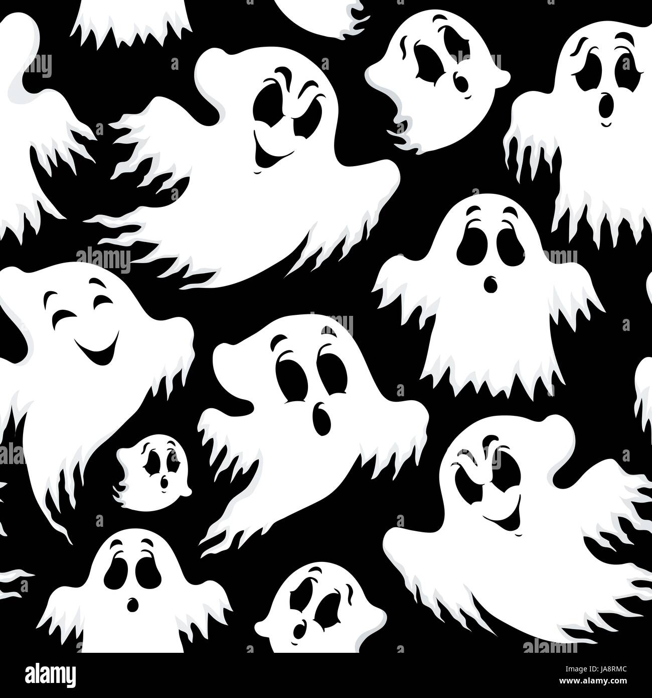 art, graphic, fear, illustration, float, ghost, scary, halloween ...