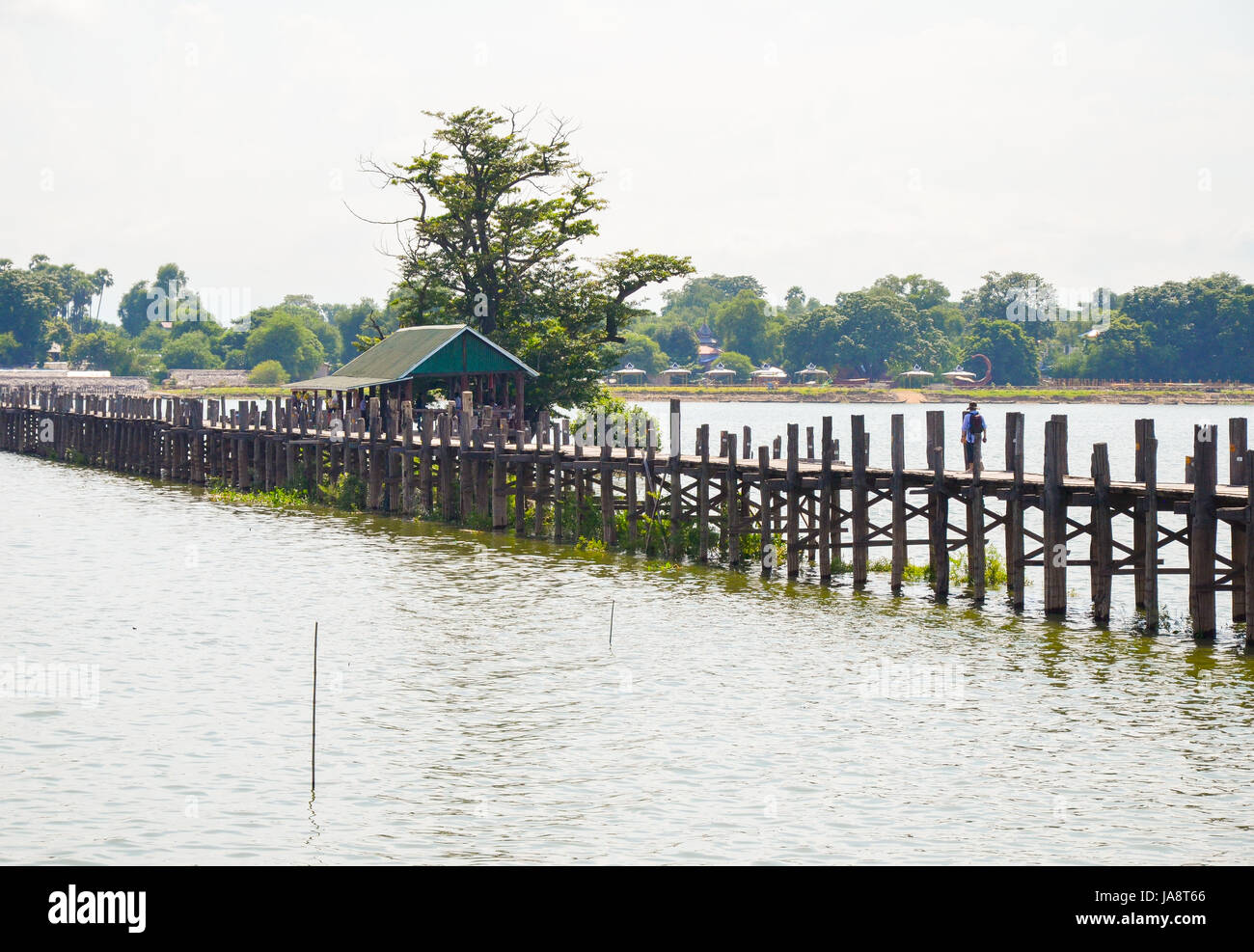 U Bein Teak Bridge of Mandalay, in Myanmar Stock Photo - Alamy