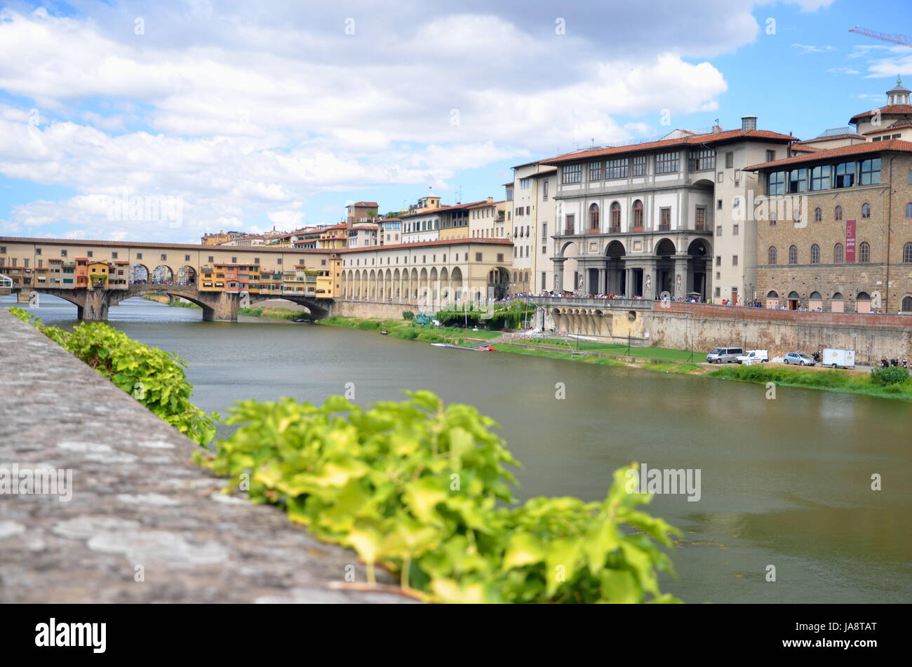 bridge, tuscany, picturesque, florence, italy, river, water, travel ...