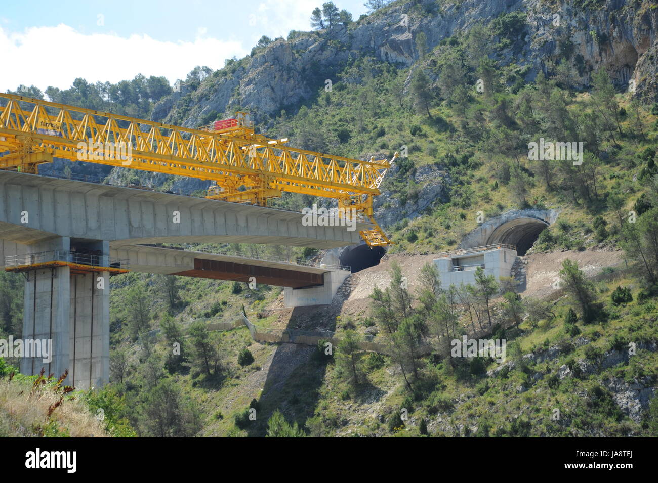 bridge, spain, bridge, spain, freivorbauverfahren, betonbrcke, alicante ...