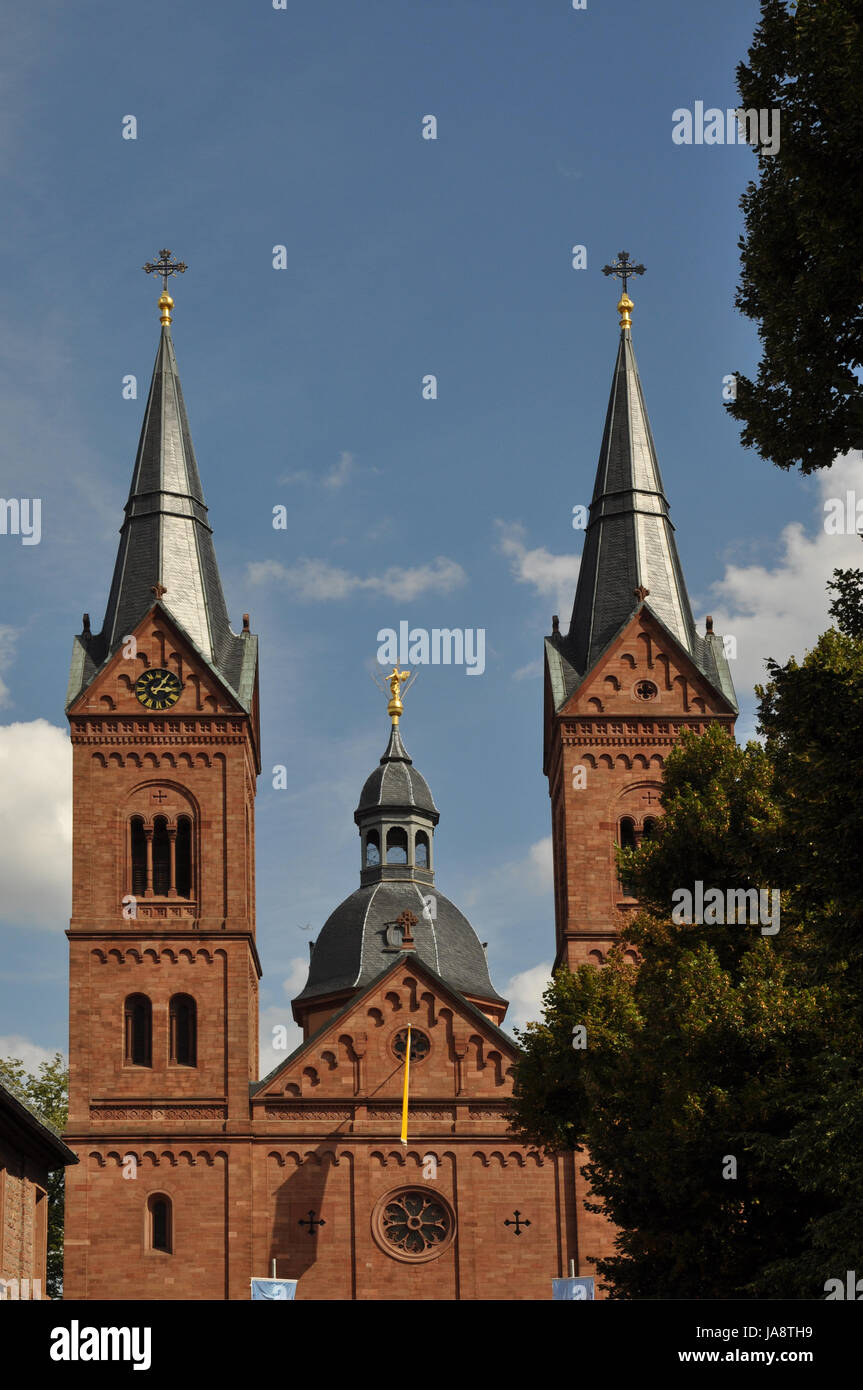 tower, church, monastery, steeple, basilica, convent, germany, german ...