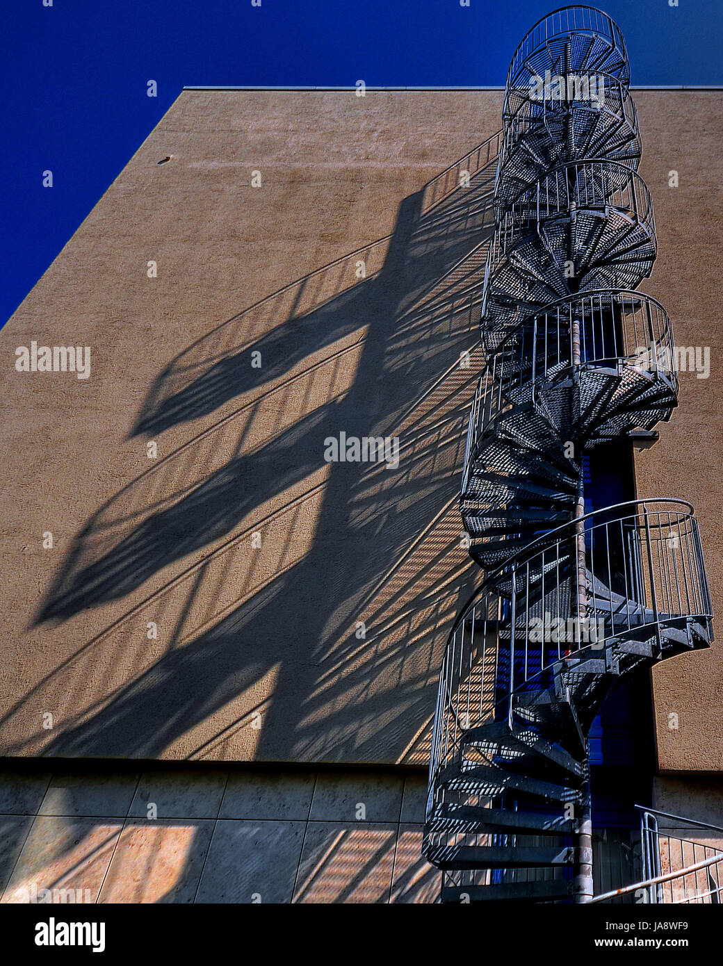stairs, office, office building, office block, block of offices ...