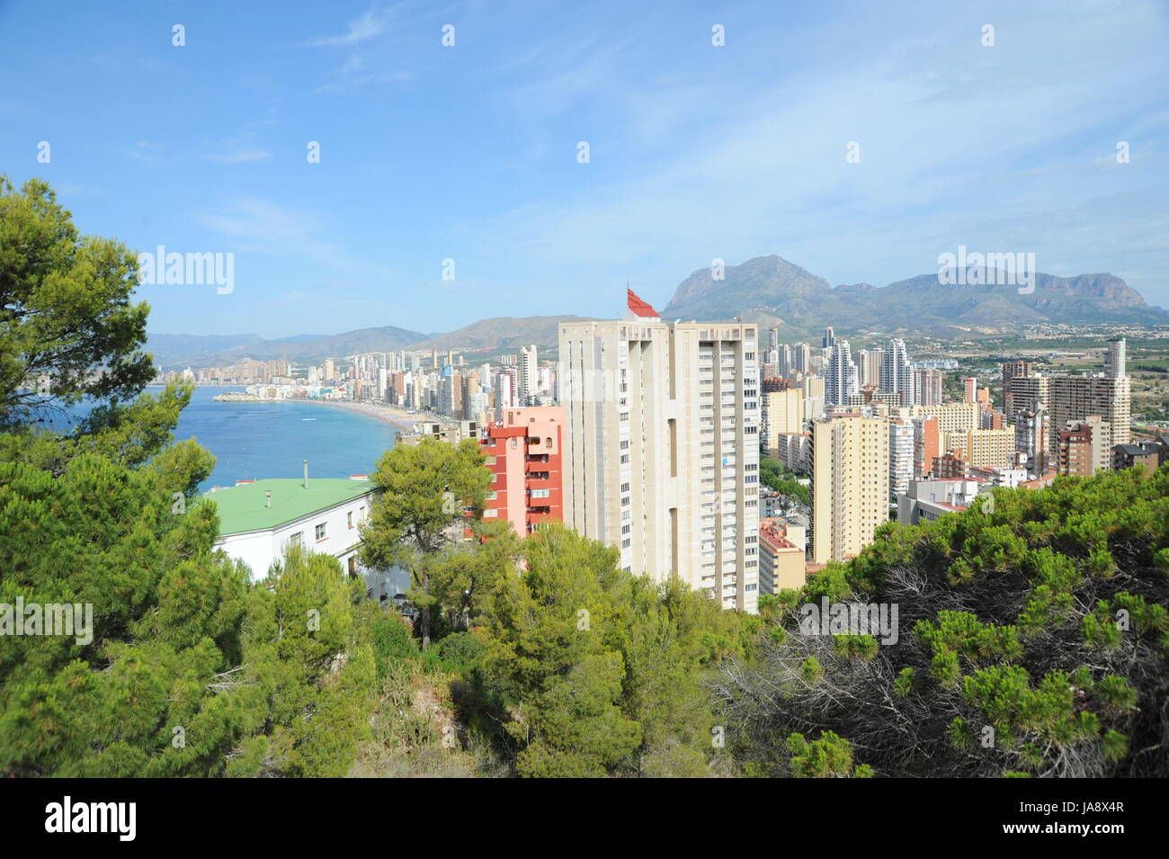 spain, coast, skyline, shore line, hispanic, spanish, blue, humans ...