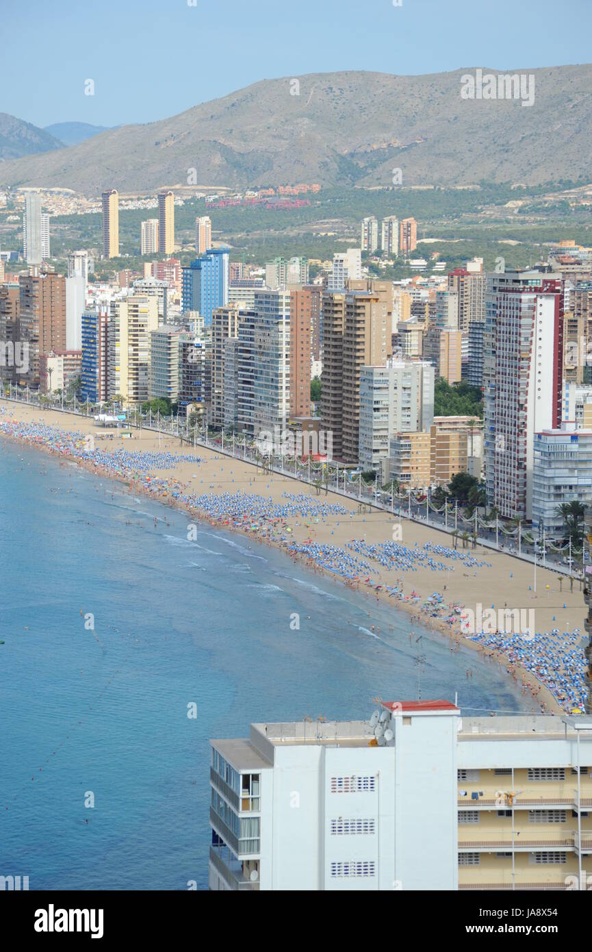 spain, coast, skyline, shore line, hispanic, spanish, blue, humans ...