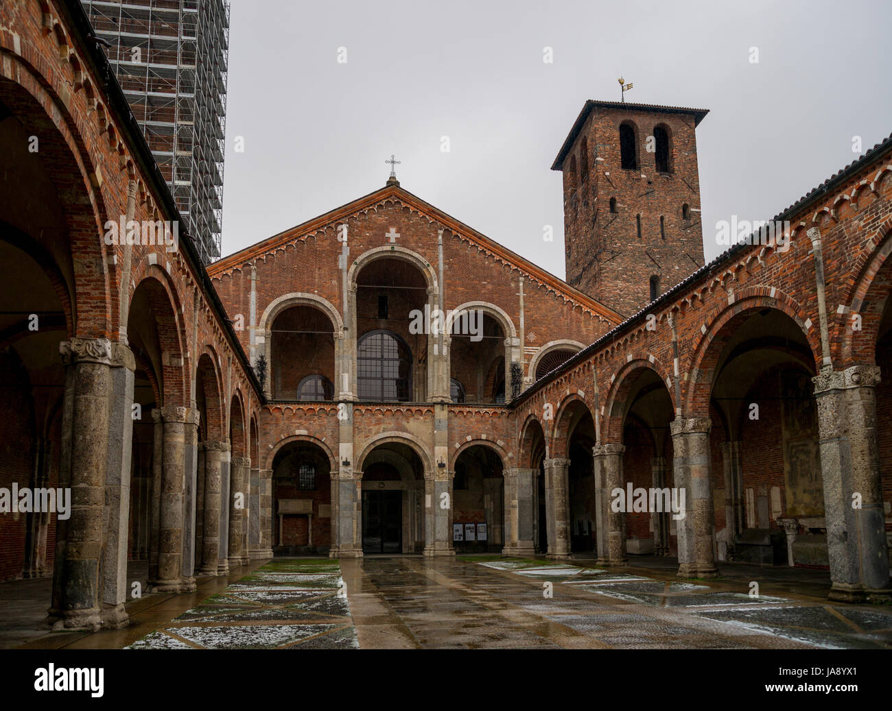 Basilica of Sant'Ambrogio in Milan, Italy Stock Photo - Alamy
