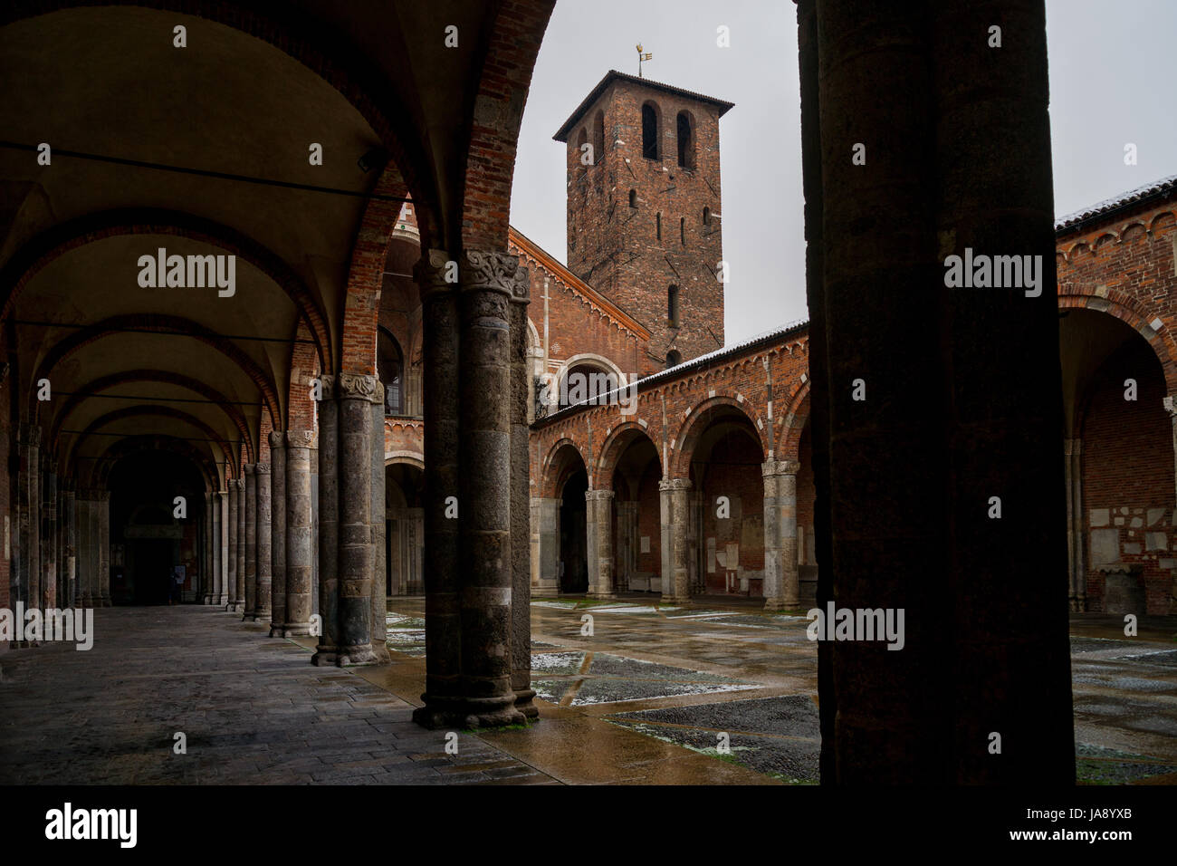 Basilica of Sant'Ambrogio in Milan, Italy Stock Photo - Alamy