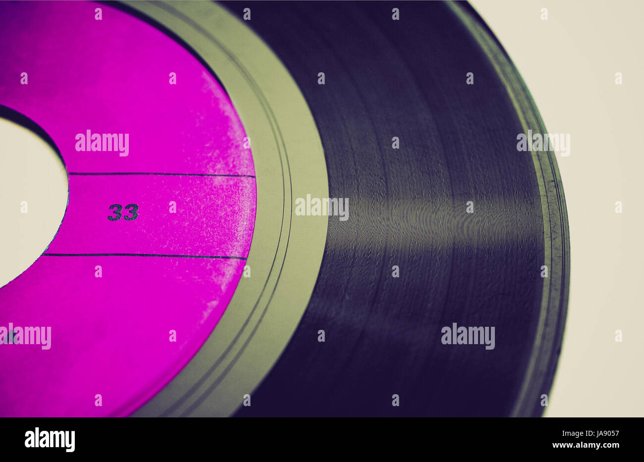 Vintage looking Vinyl record music recording support Stock Photo - Alamy