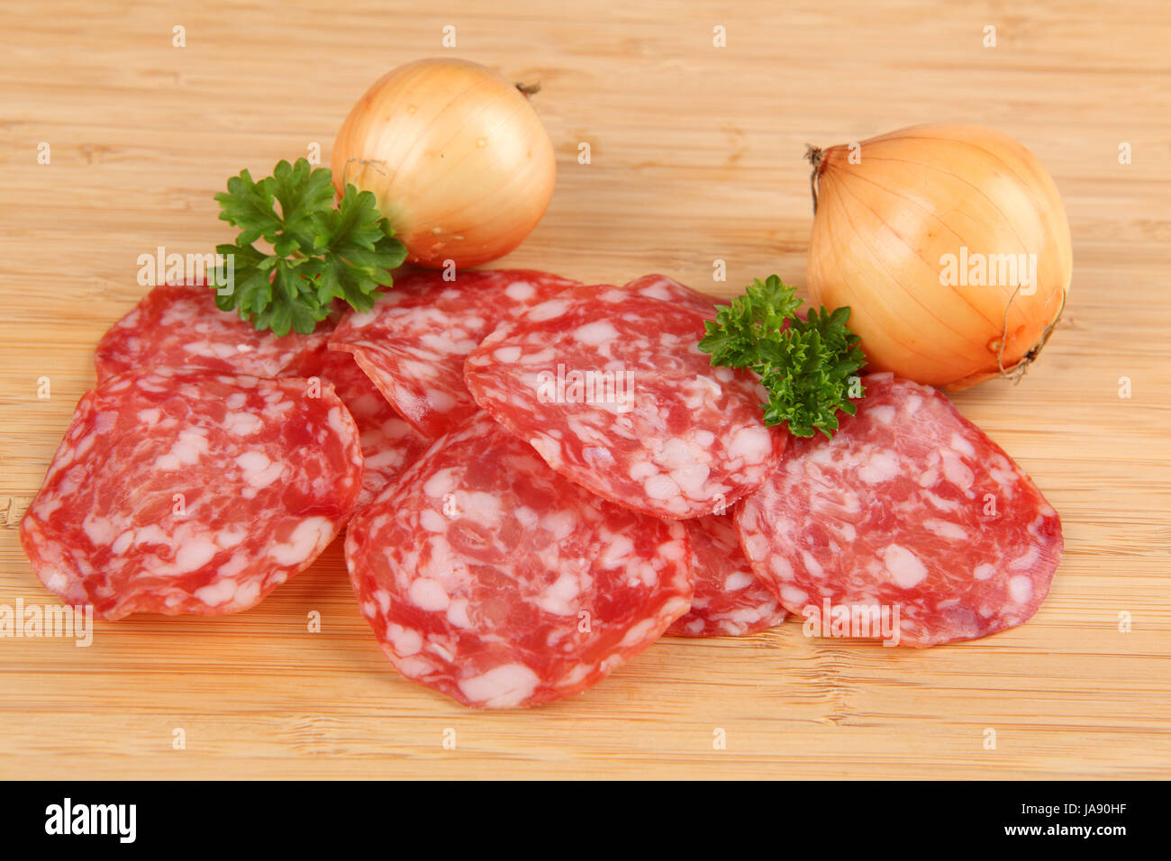 Salamischeiben hi-res stock photography and images - Alamy