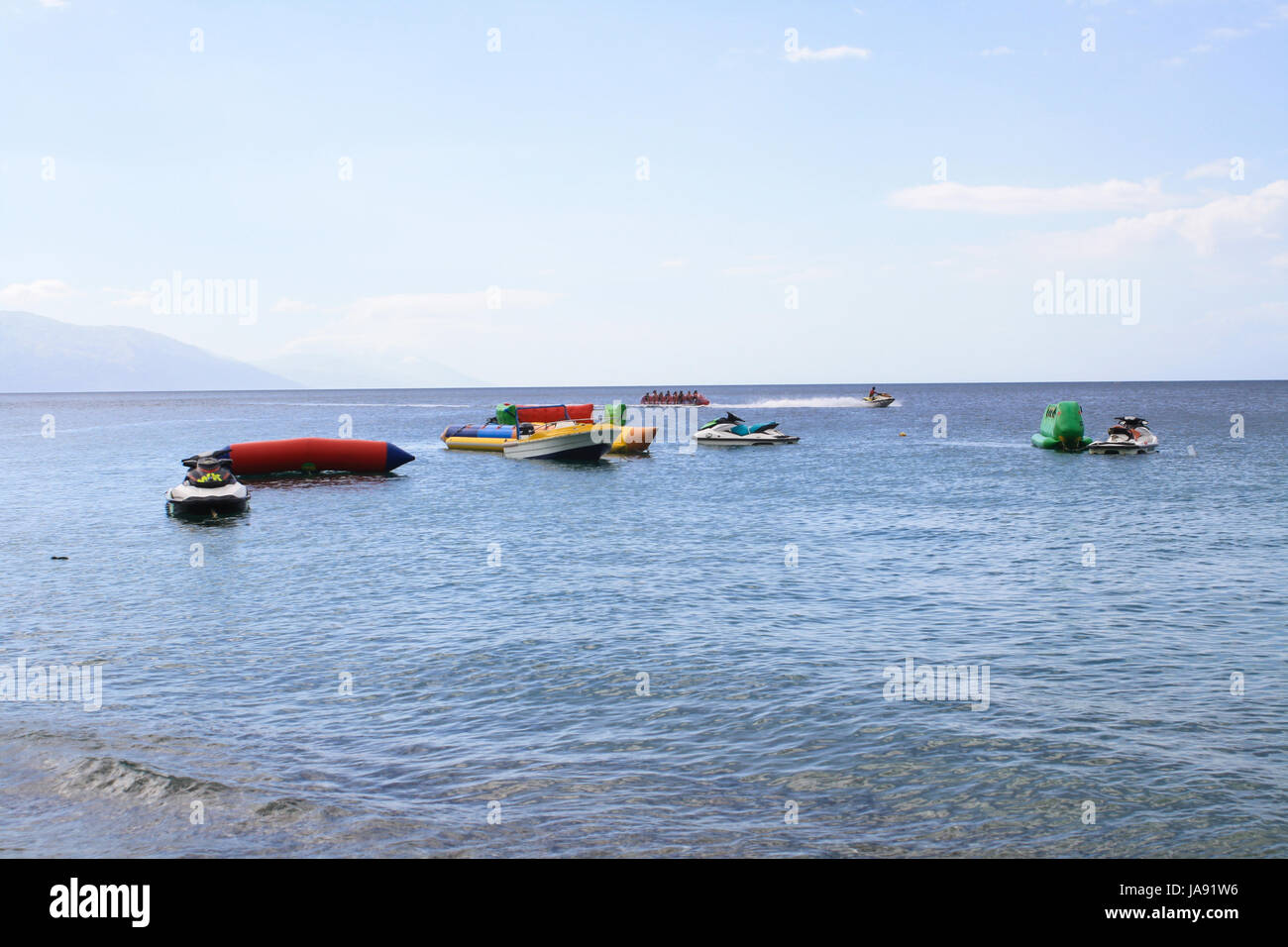 Different sports water activities in the sea Stock Photo - Alamy