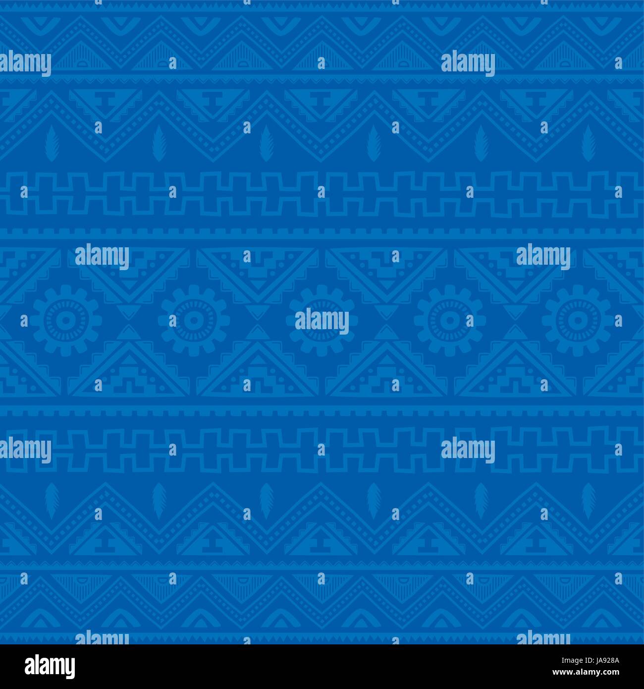 soft blue native american ethnic pattern theme vector art Stock Vector ...