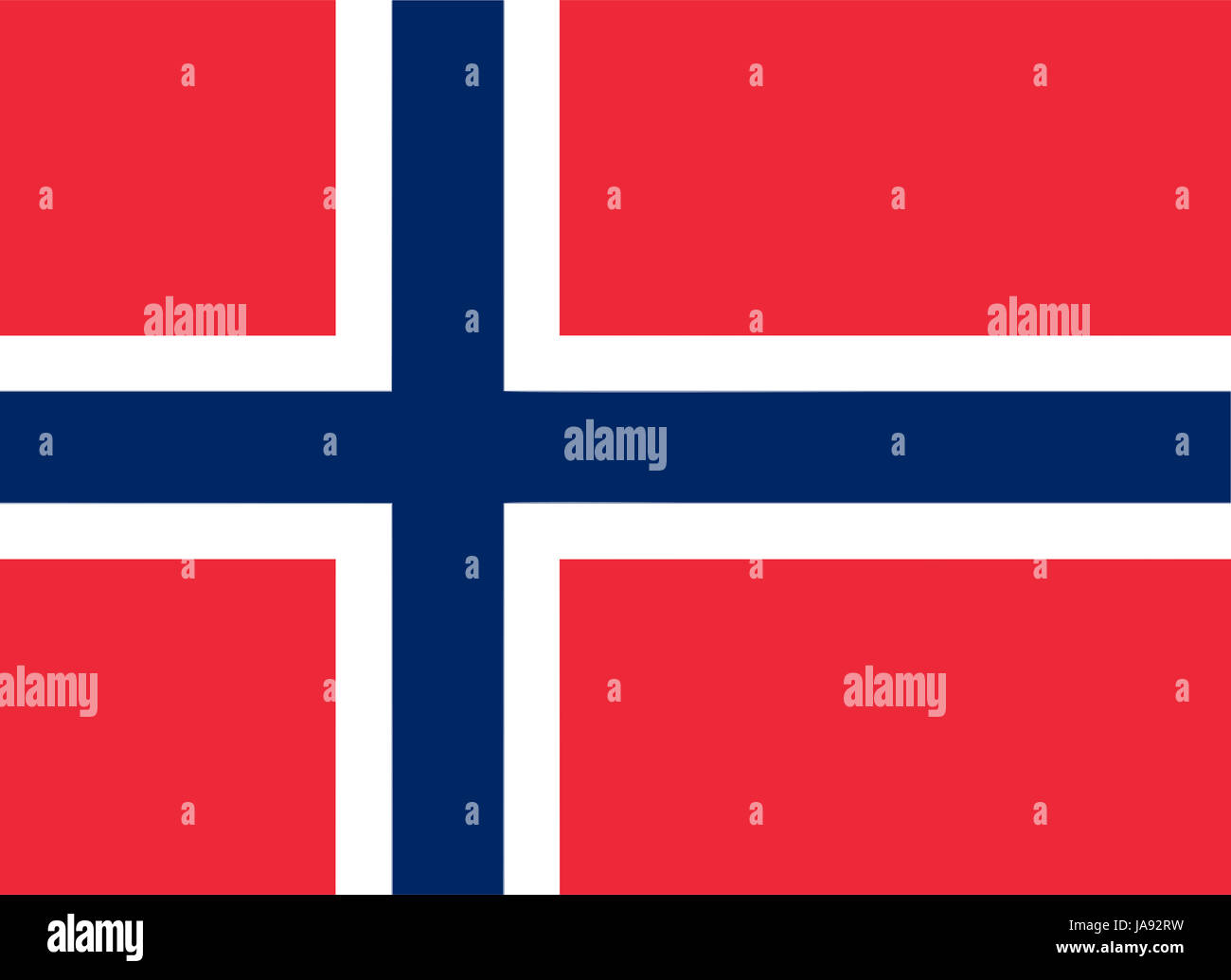 Norwegian flag of Norway - Proportions: 22:16 - Colours: Red PMS 032 U ...