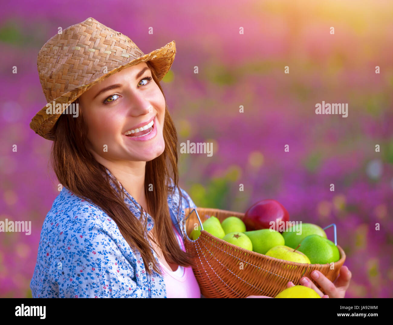 beautiful, beauteously, nice, female, agriculture, farming, portrait ...
