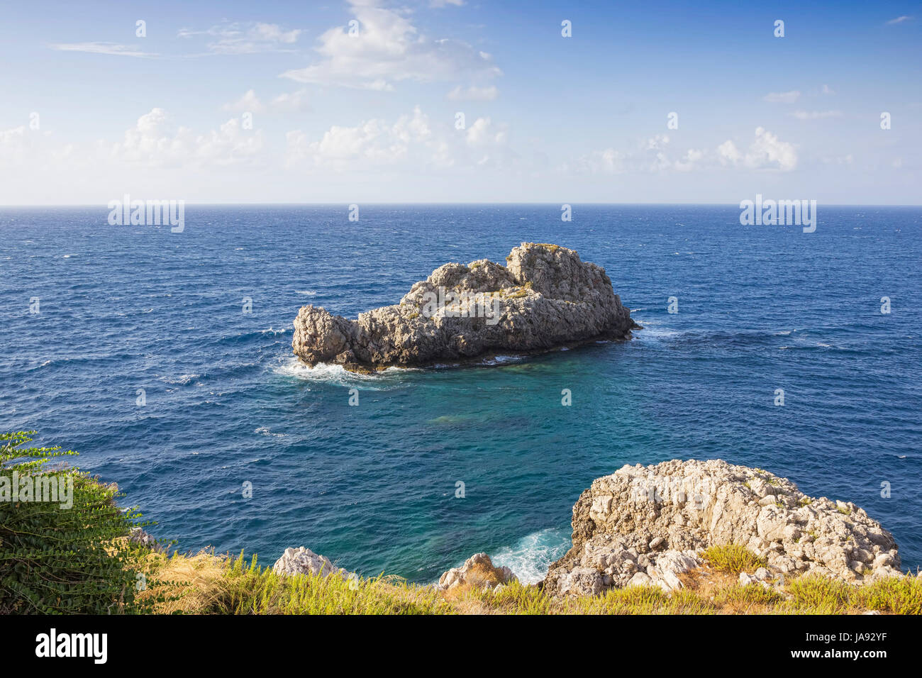 cliff, salt water, sea, ocean, water, mountain, seagull, gull, blue ...