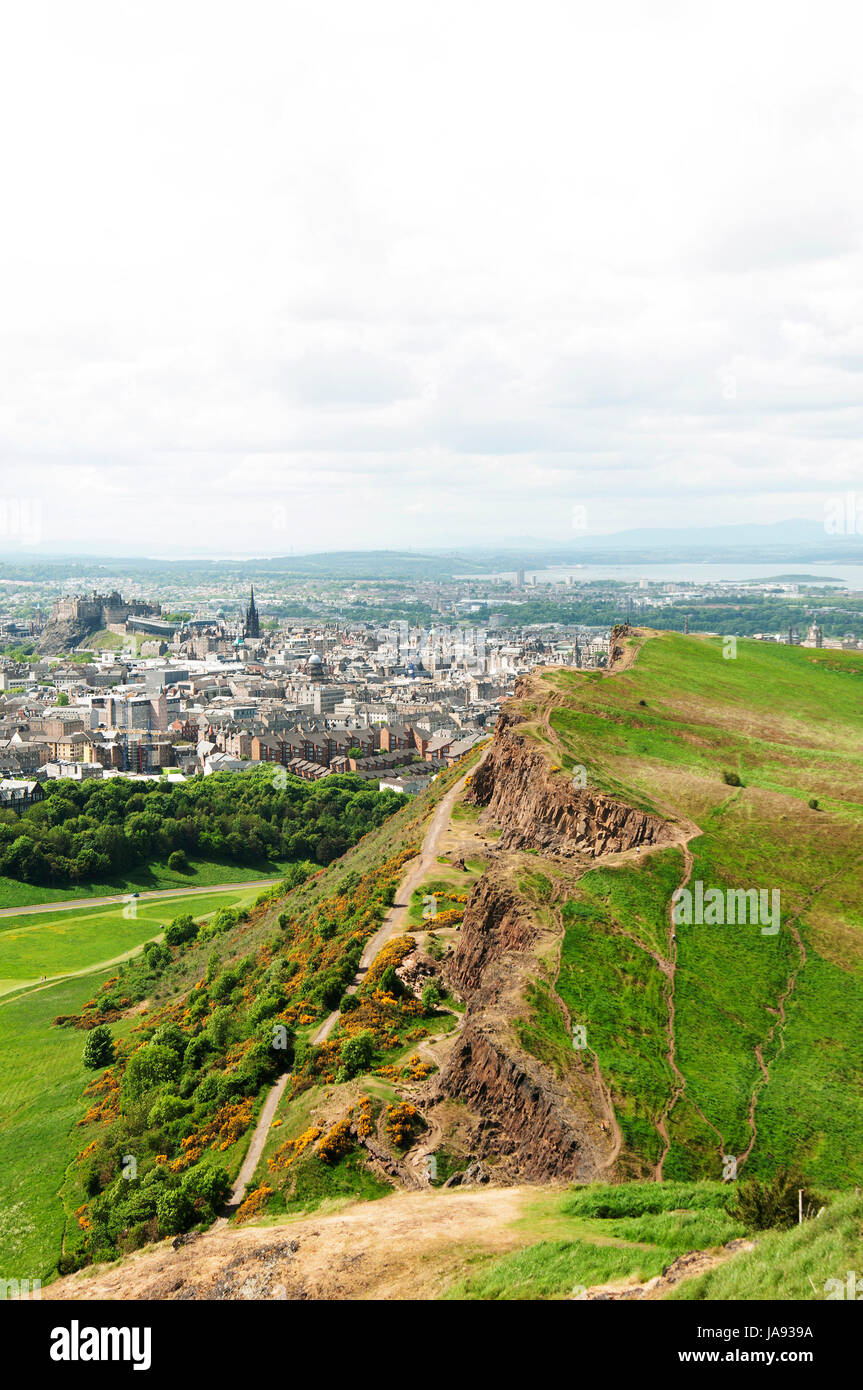 tourism, hike, go hiking, ramble, adventure, scotland, edinburgh, city ...